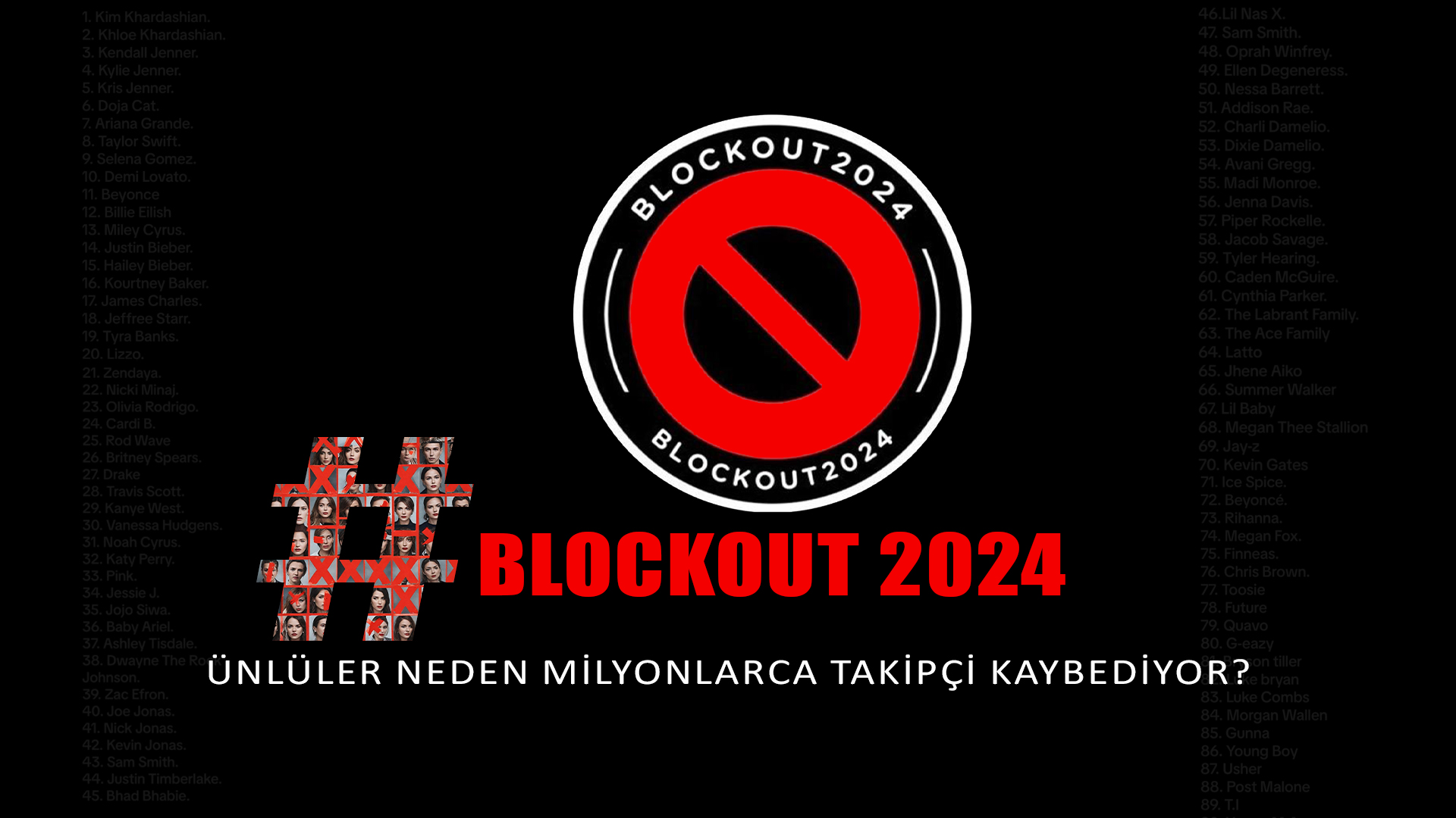 BLOCKOUT 2024 SOSYAL MEDYA KULLANICILARI NEDEN ÜNLÜLERİ BOYKOT EDİYOR ...